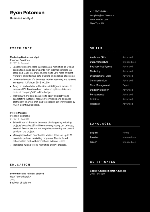 Free resume builder for modern job seekers | Wozber